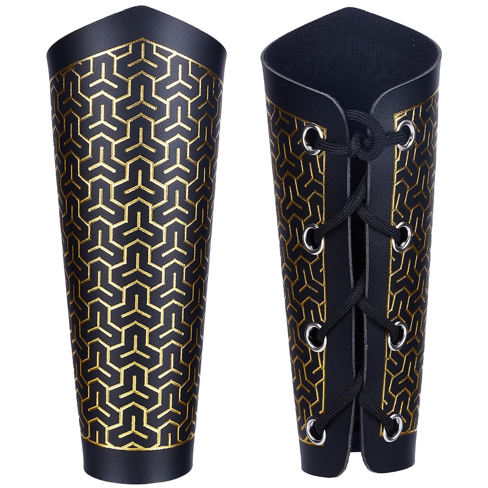 Amazon.com: GORGECRAFT 2PCS Leather Arm Guards Medieval Leather ...