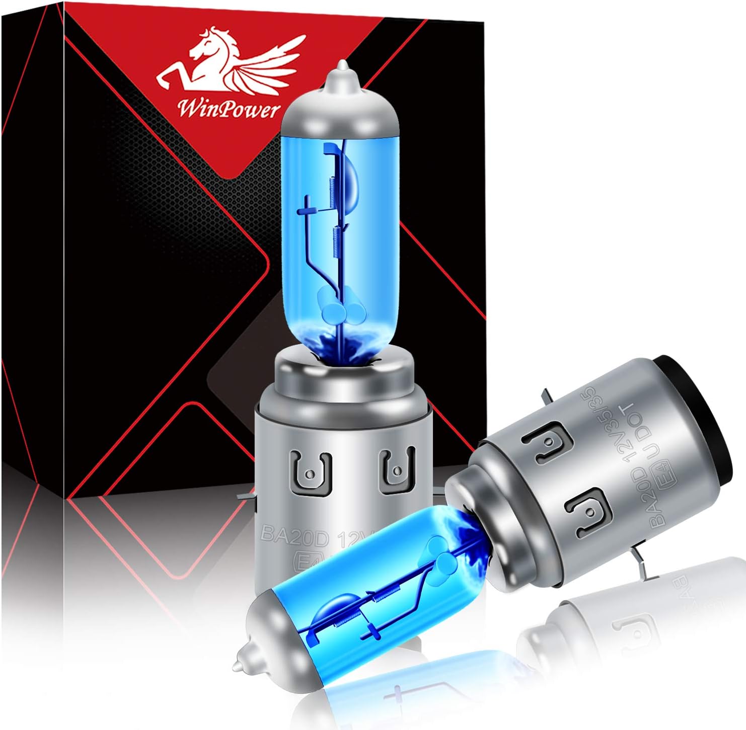 2 Stück Universal-Scheinwerfer für Motorrad, wasserdicht, 6 LEDs ...