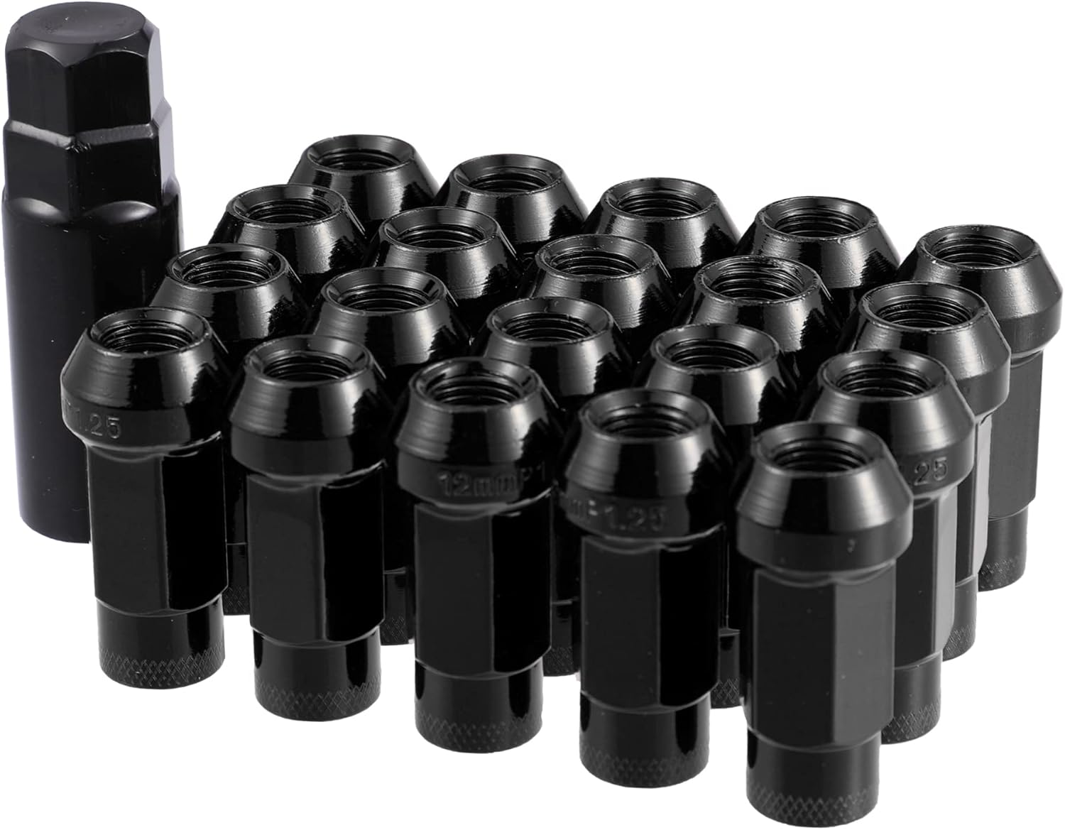Amazon.com: X AUTOHAUX 20pcs M12x1.25 Car Wheel Lug Nuts Car Taper ...