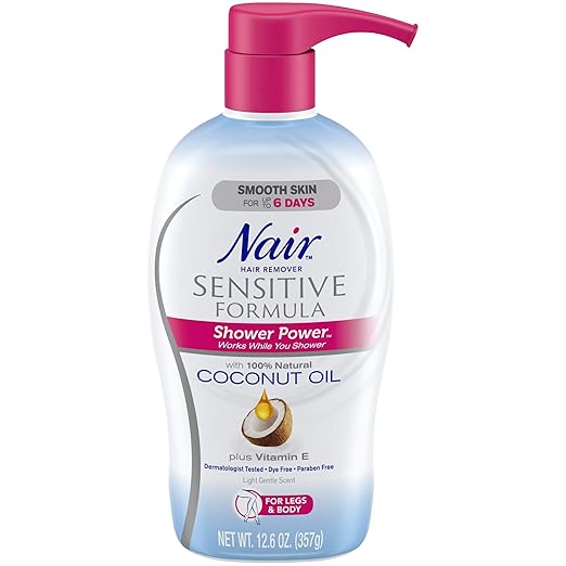 Amazon.com : Nair Hair Remover Sensitive Formula Shower Power with ...