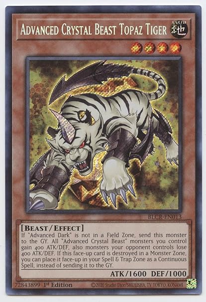 Amazon.com: Advanced Crystal Beast Topaz Tiger - BLCR-EN013 - Secret ...