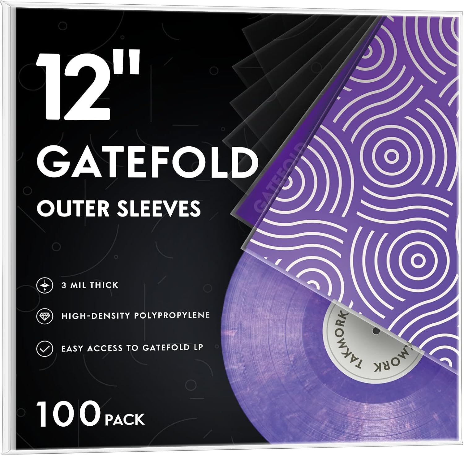 Amazon.com: TAKMORK Gatefold Record Albums Outer Sleeves: Plastic ...