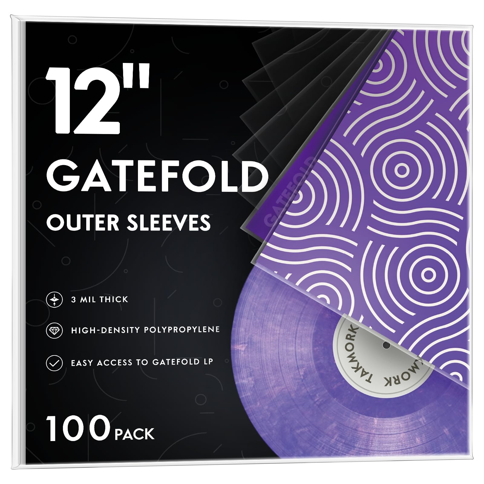 Snapklik.com : TAKMORK Gatefold Record Albums Outer Sleeves: Plastic ...