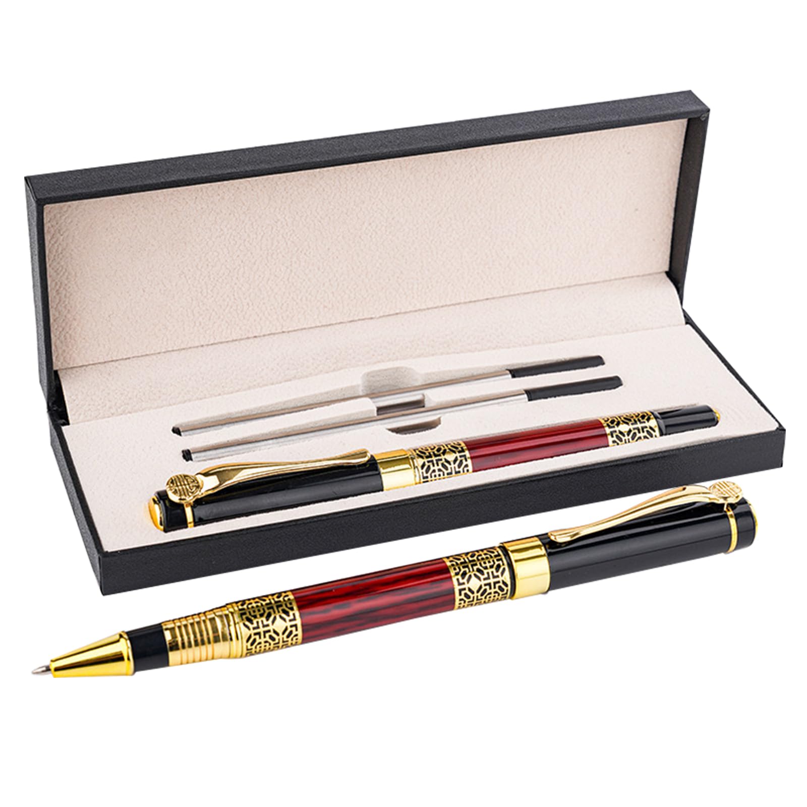 HEmlSkron Ballpoint Pens, 1.0mm Metal Signature Pen for Business Men ...