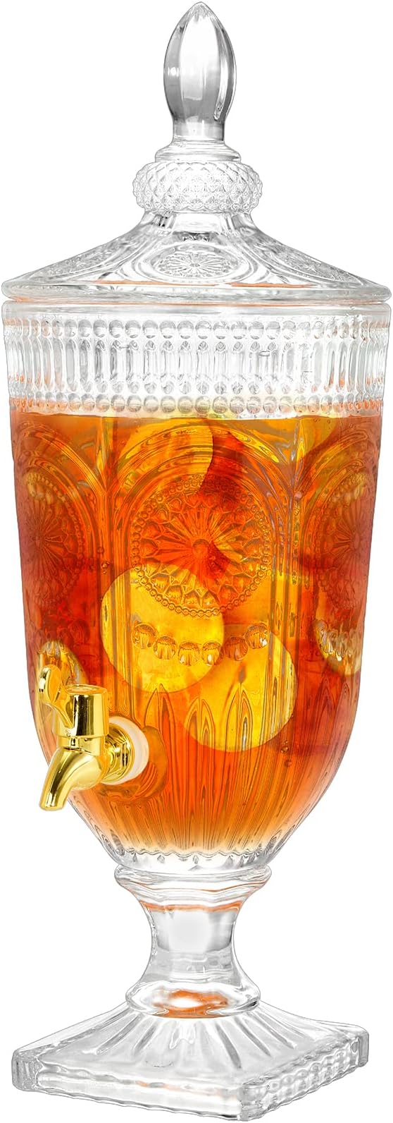 Amazon.com | Godinger Iced Beverage Dispenser, Dublin Crystal ...