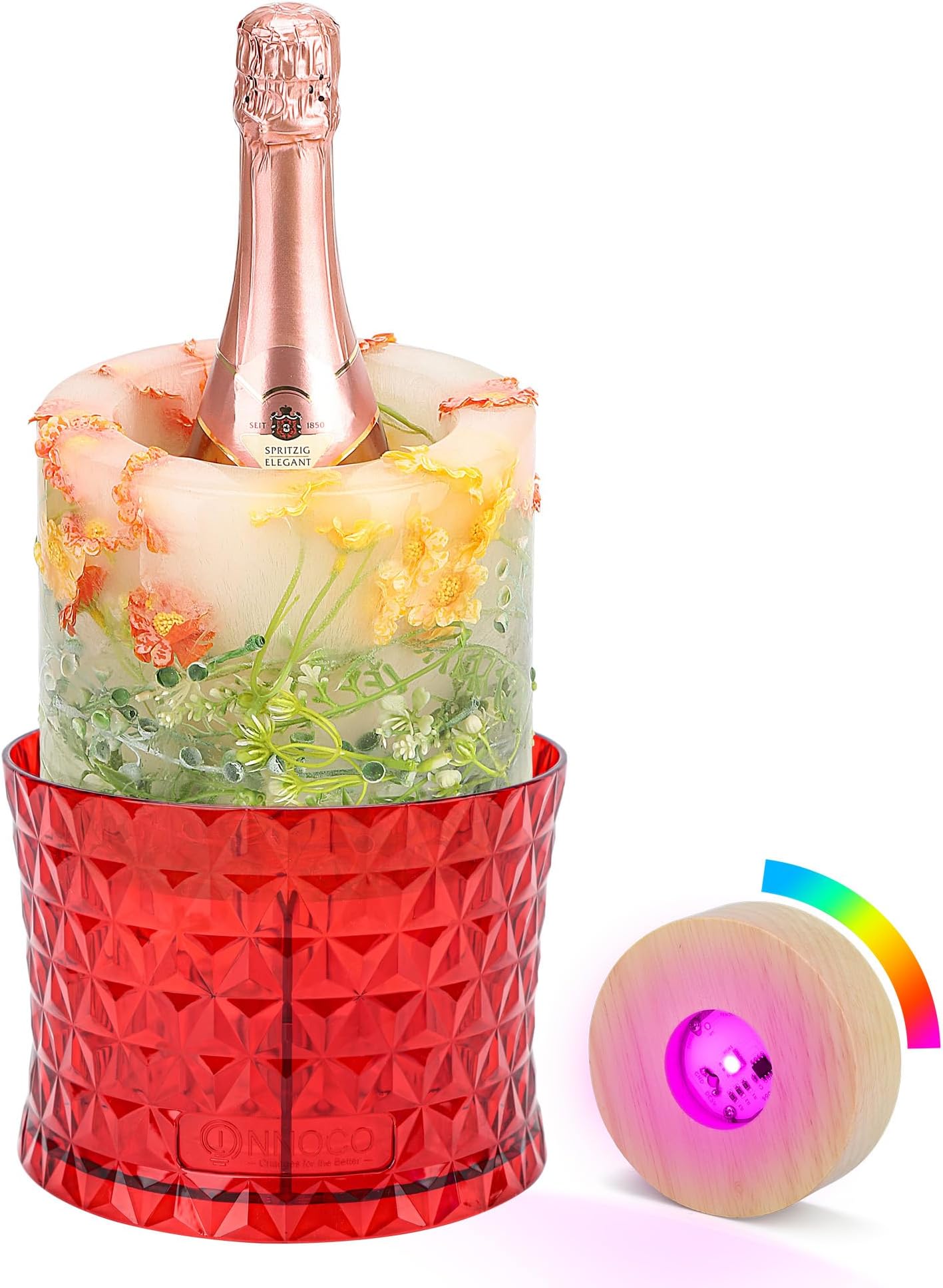 Amazon.com: Ice Mold Wine Chiller, DIY Ice Mold Wine Bottle Chiller ...