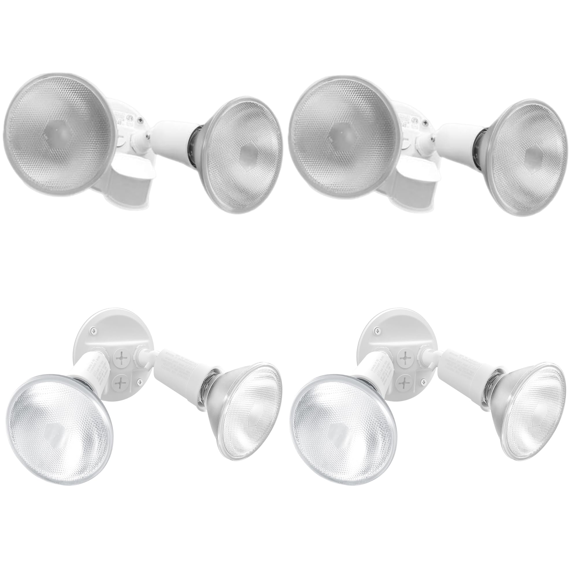 LUTEC 2 Packs 300 Watt Halogen Switch Controlled Security Lights ...