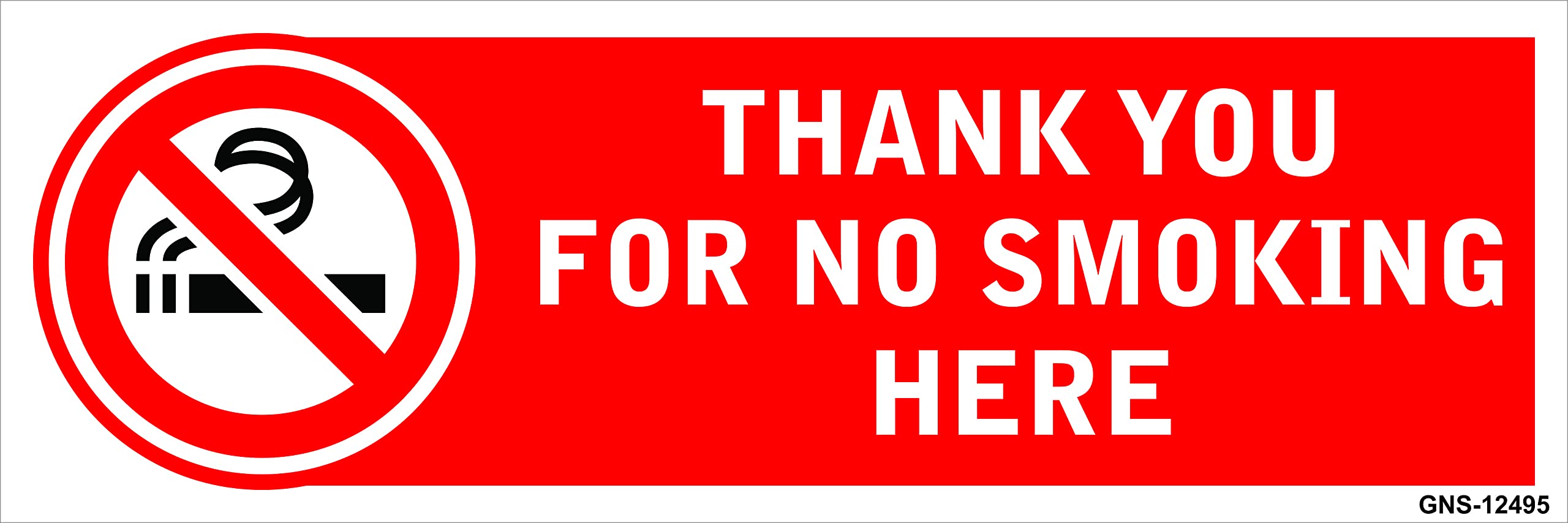 Buy Aditya Sign Thank You For No Smoking Here Sign Board for Office ...