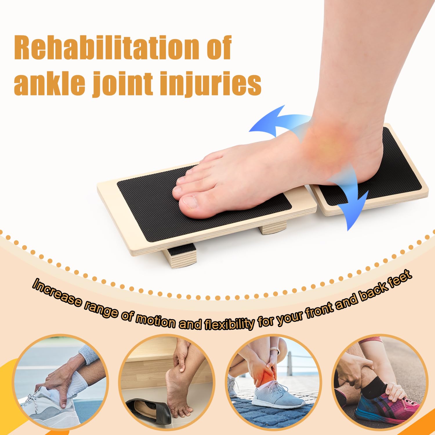 Ankle Strengthener Set, Ankle Balancing Board Single Foot Balancing ...