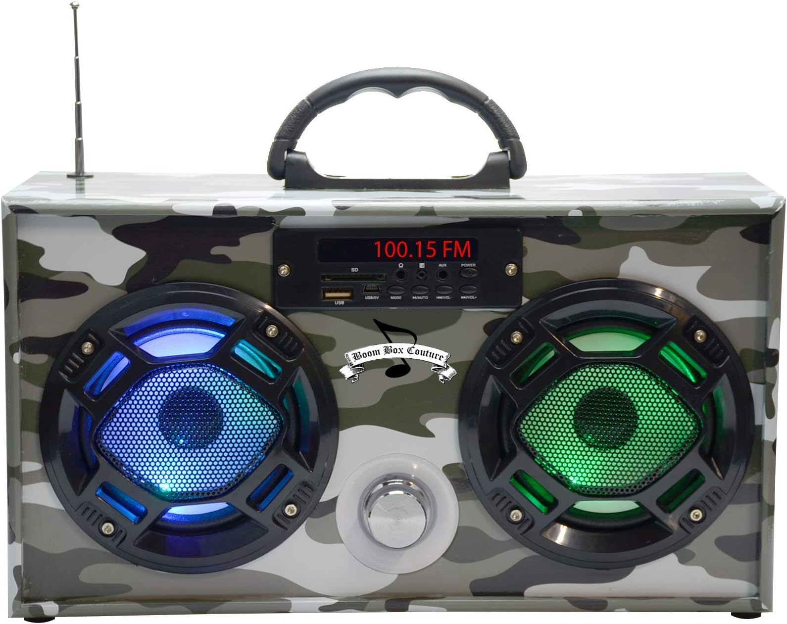 Amazon.com: Wireless Express - Mini Boombox with LED Speakers – Retro ...