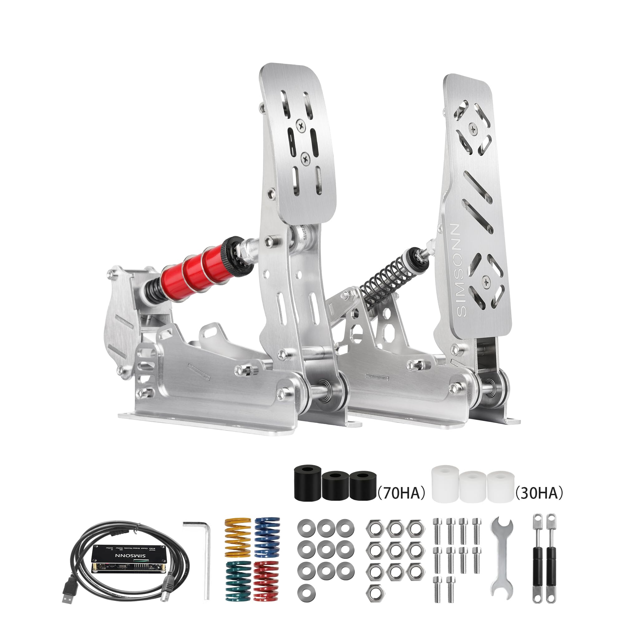 Amazon.com: SIMSONN NEW PRO Pedals Sim Racing Pedals PC Racing ...