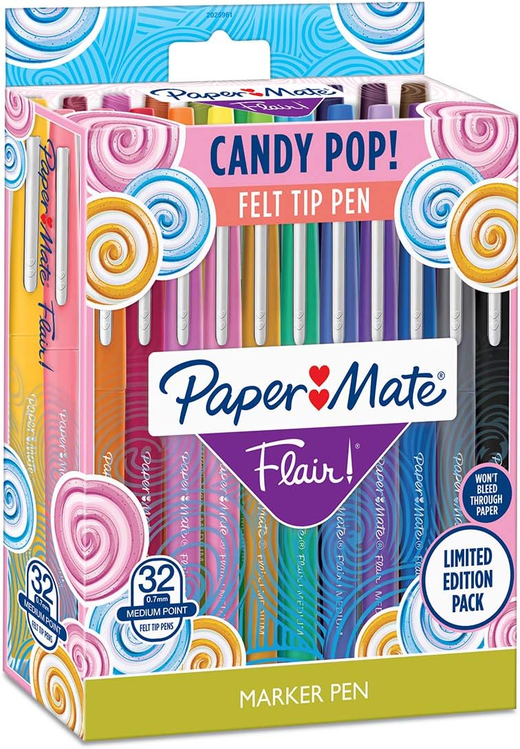 Amazon Basics Marqueurs à pointe feutre - Couleurs assorties ...