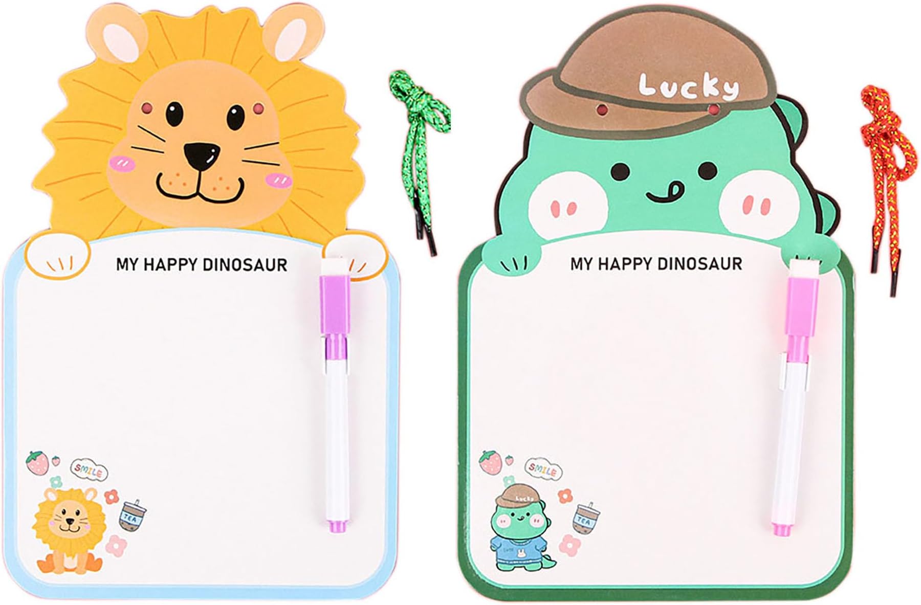 Amazon.com : Mini Wipable Dry Erase Board, 2 Pcs 6.6 Inch x 6.1 Inch ...