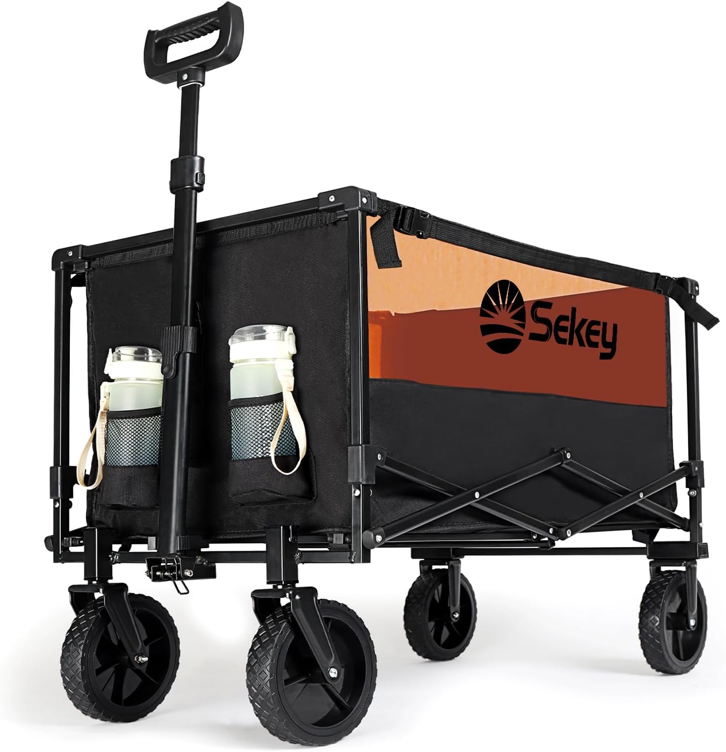 Amazon.com: VINGLI Collapsible Wagons Carts, Heavy Duty Foldable ...