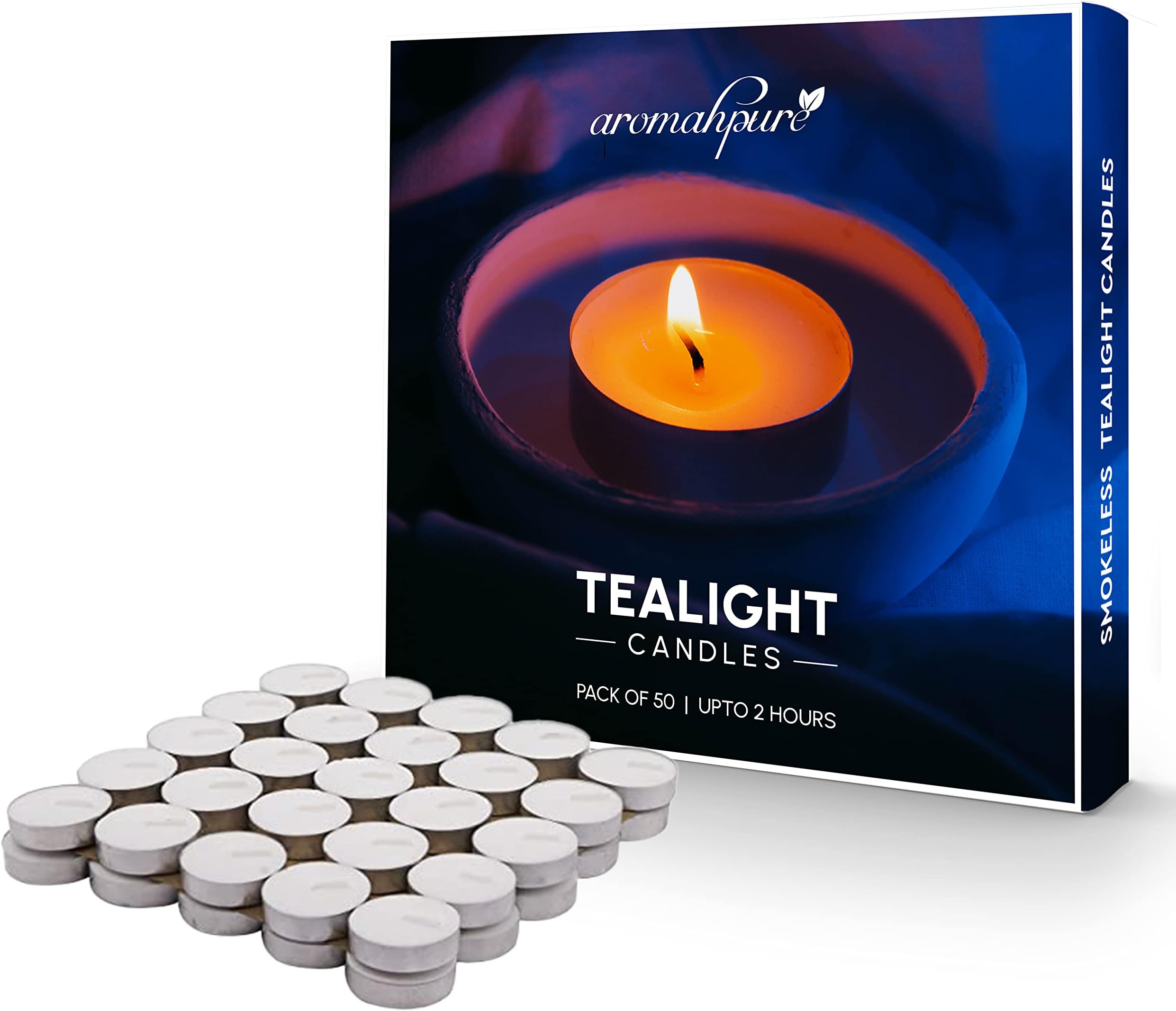 True Decor 7 Hours Burning Tealight Candles Tea Lights for Diffuser Tea ...