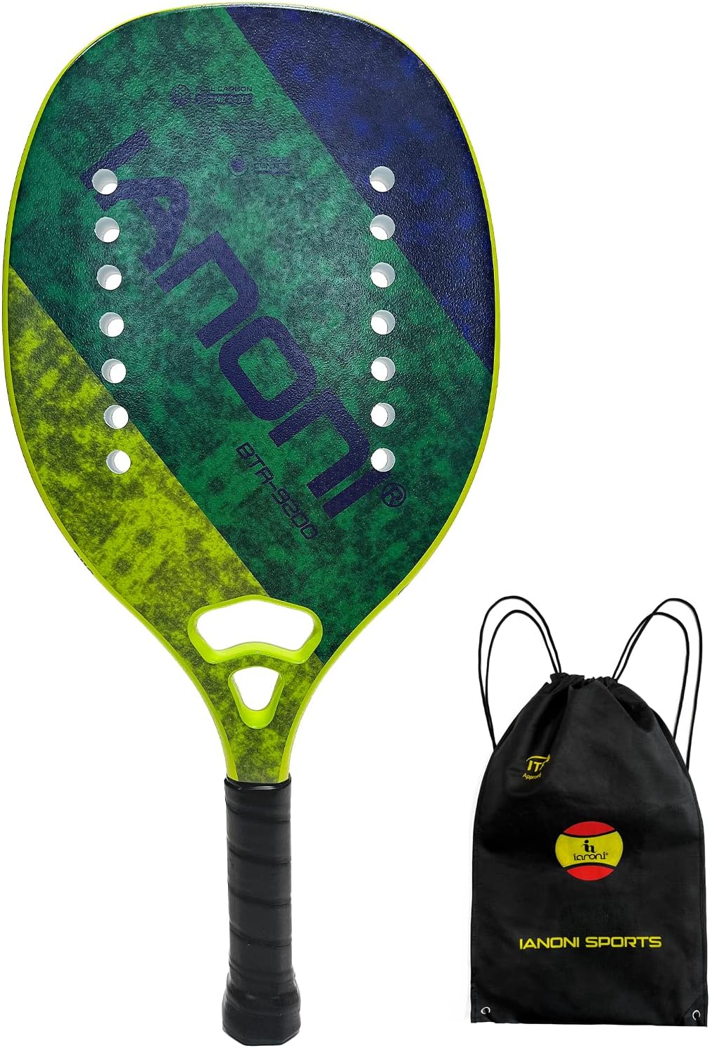 Buy Beach Tennis Paddle Beach Tennis Racket Set Carbon Fiber with EVA ...