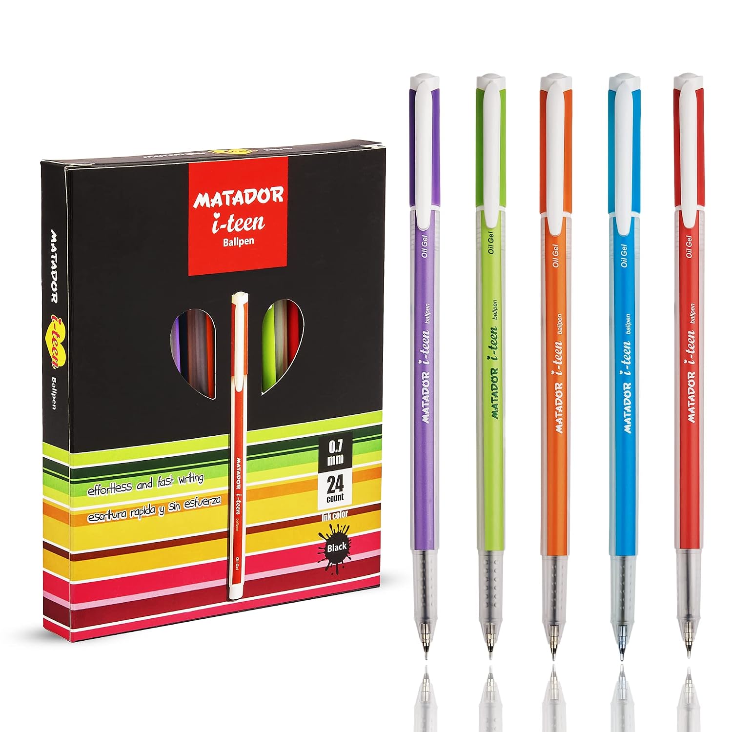 Matador i-teen Ballpen, Fine-Point (0.7 mm), Black Ink, A Trendy ...