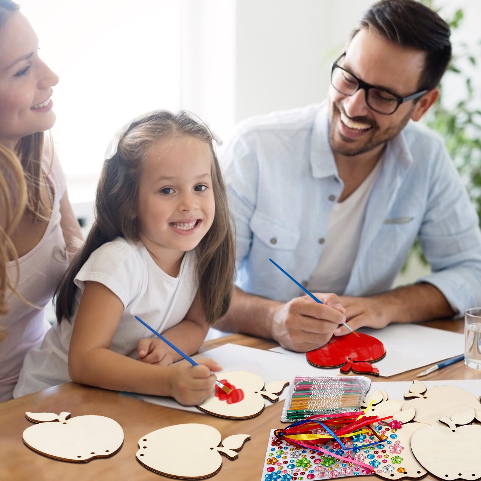 Snapklik.com : 9 Pack Wind Chime Kit For Kids Make Your Own Apple Wind ...