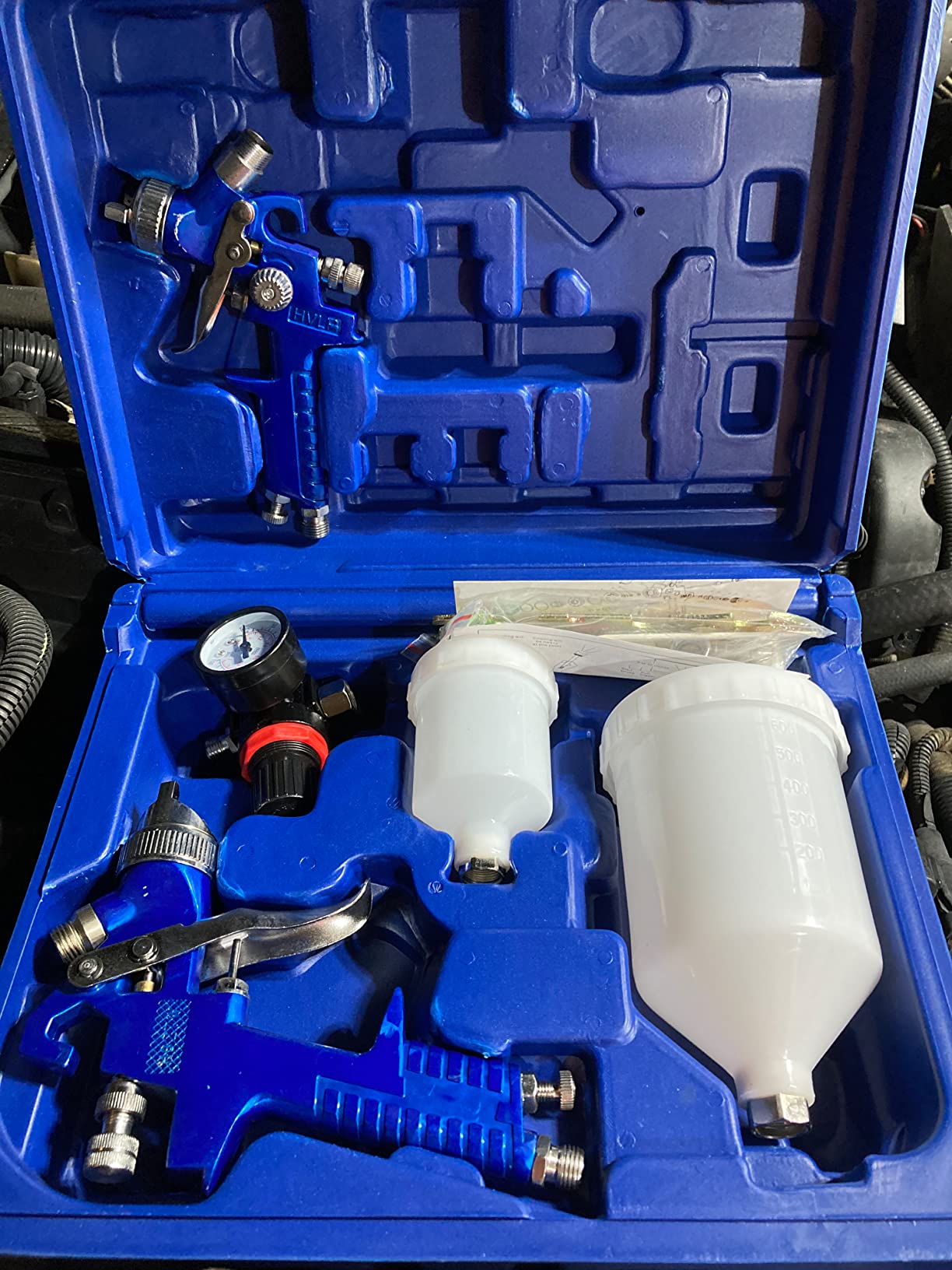 $8/mo - Finance HVLP Air Gravity Spray Gun Set,2 Set Paint Sprayer ...