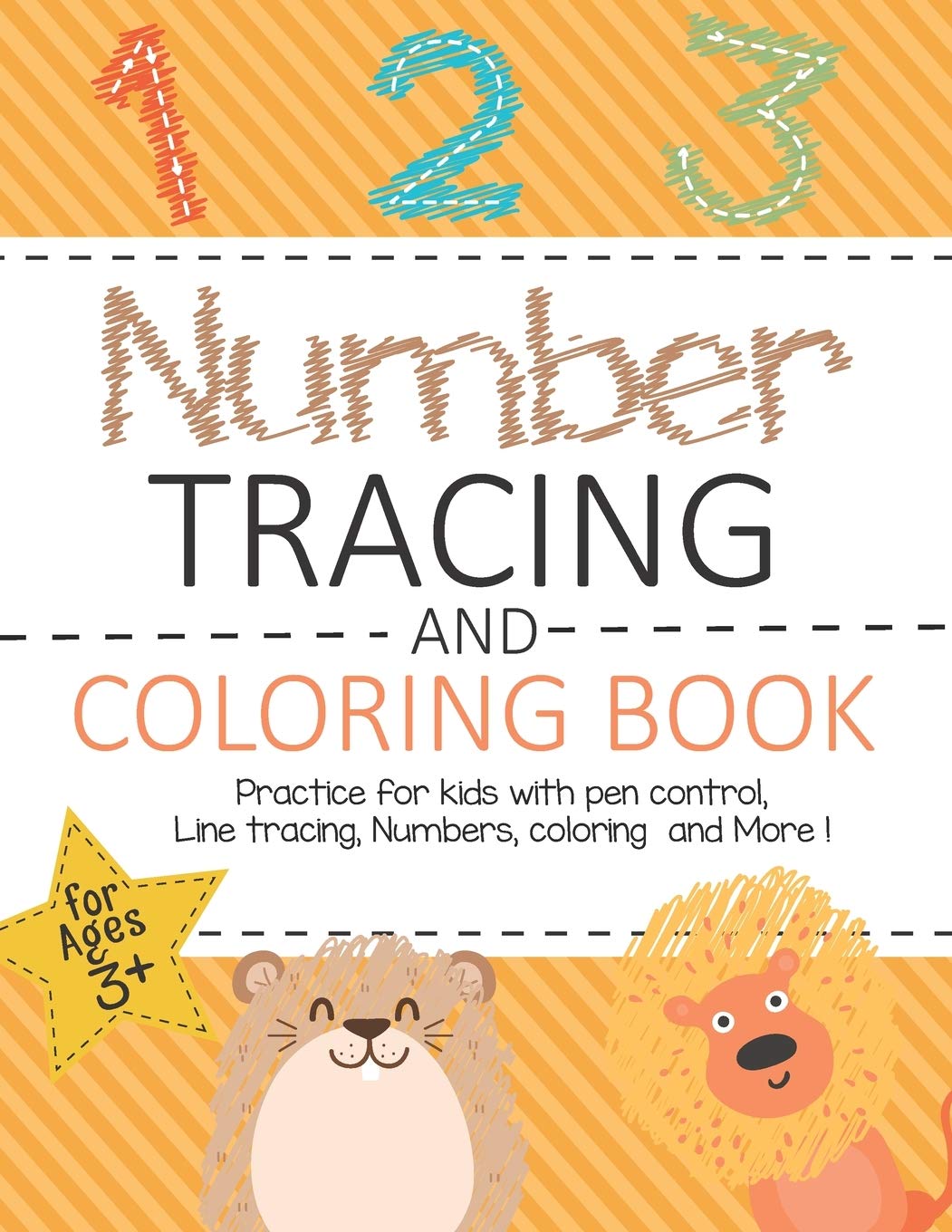 Number Tracing And Coloring Book Number Tracing Book For Preschoolers ...