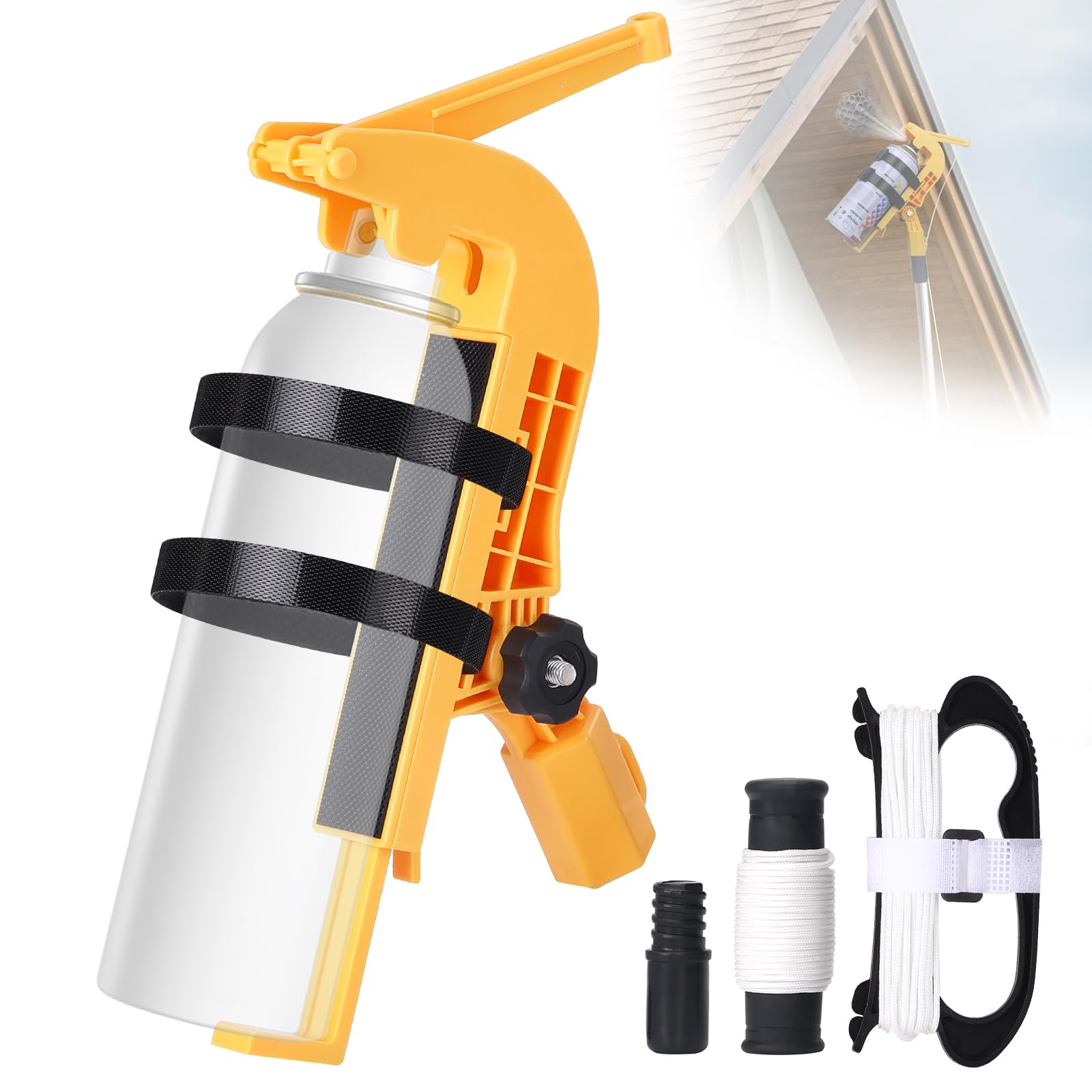 Spray Can Extension Pole Adaptor, Adjustment Spray Holder Adapter for ...