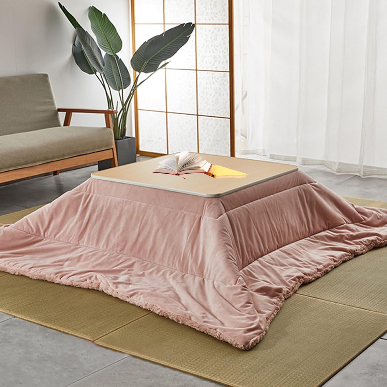 Amazon.com: Korean Table for Floor Sitting,Kotatsu Table Japanese ...
