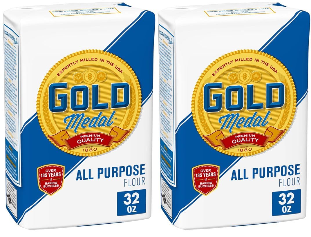 Amazon.com : Vending 2 U Gold Medal Flour All-Purpose, 2 lbs, Pack of 2 ...