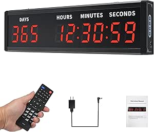 Amazon.com: Large Digital Countdown Clock, LED Large Display Count Up ...