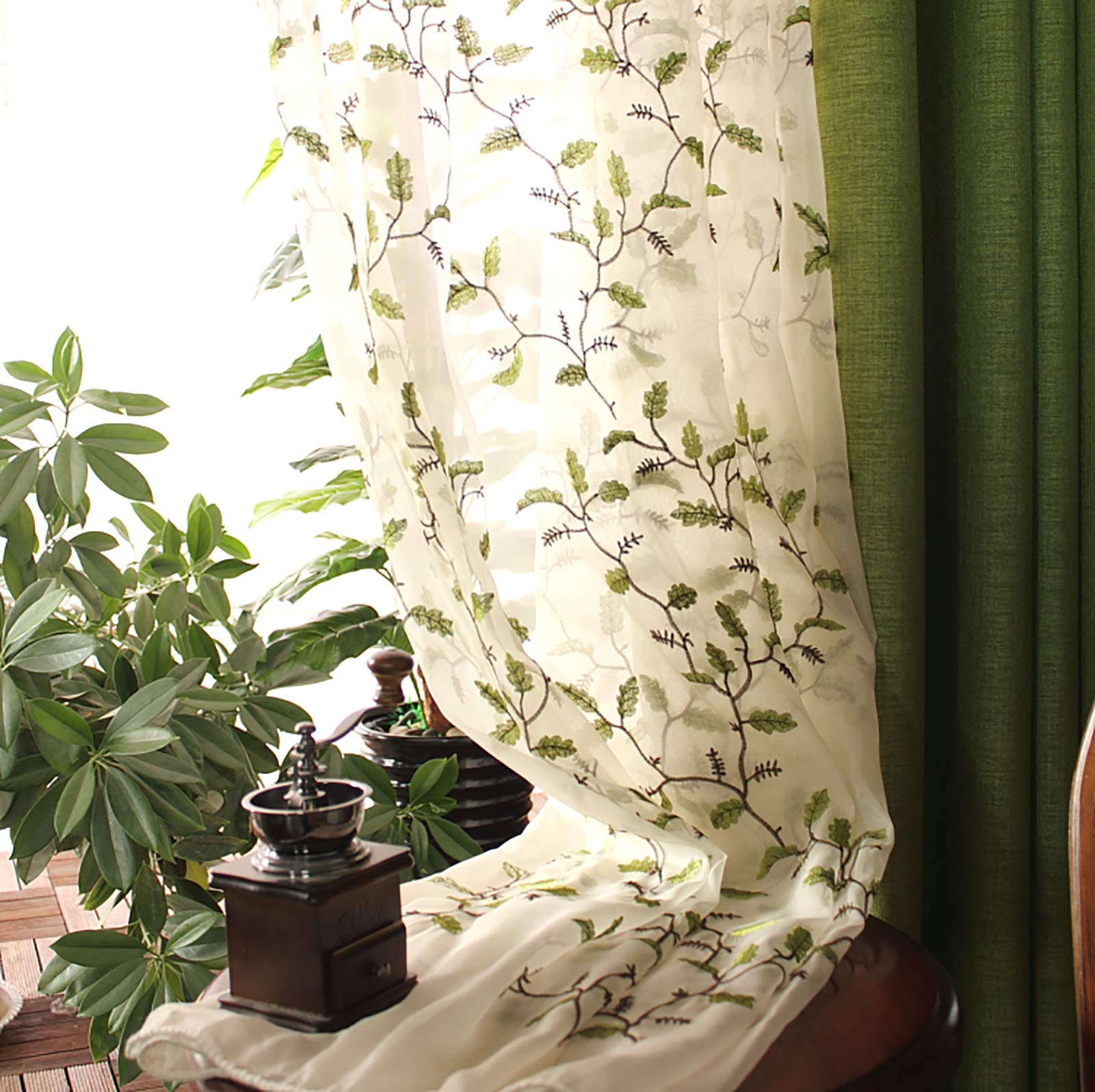 Cortinas Primitivas De Estilo Campestre En Oferta VENTA Dos Paneles De