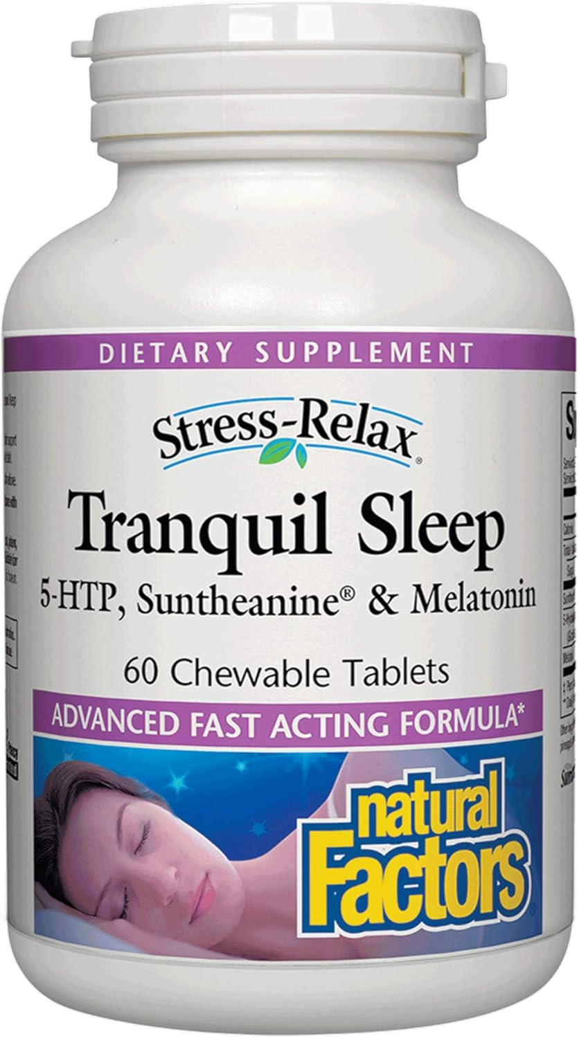 Amazon.com: Stress-Relax Chewable Tranquil Sleep by Natural Factors ...