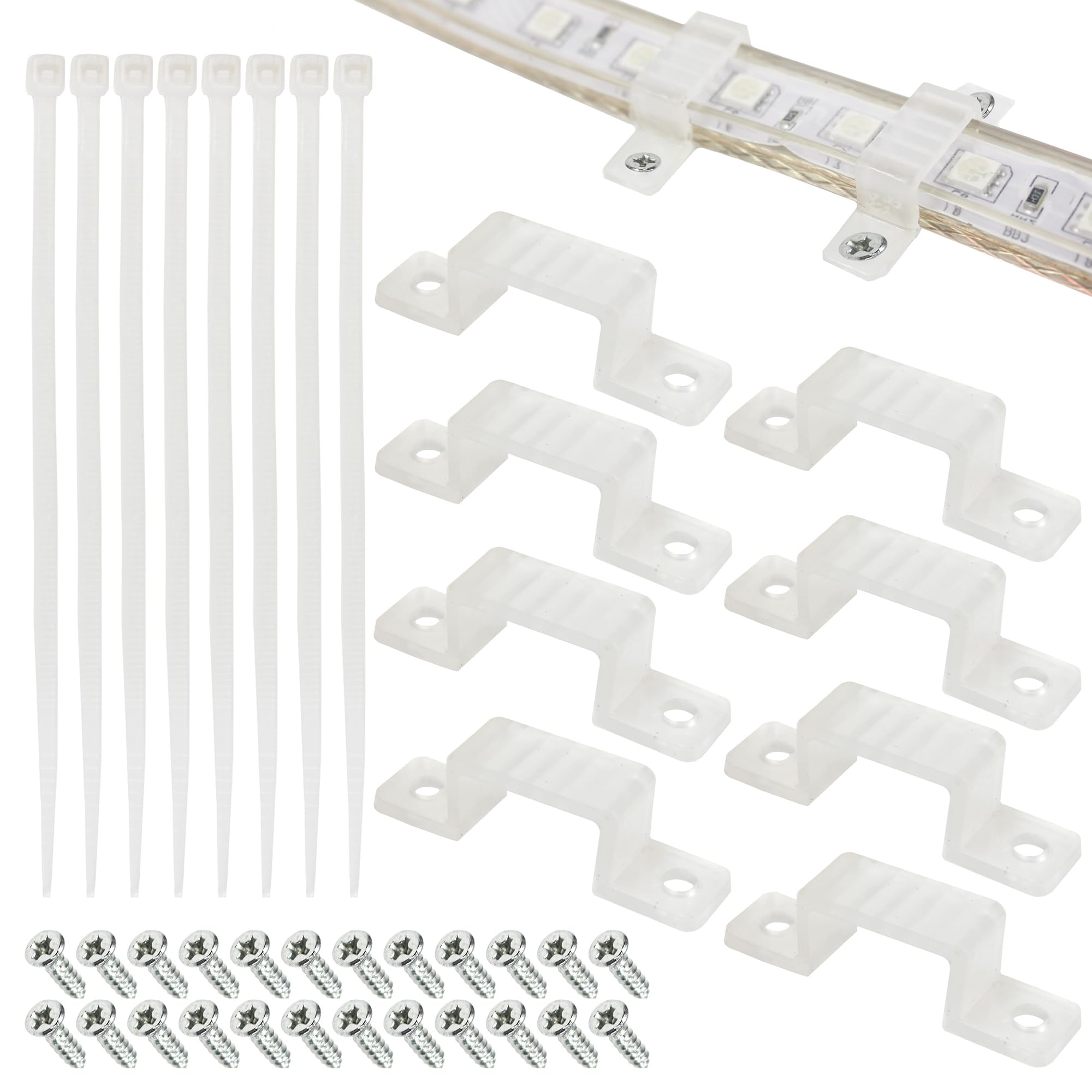 Amazon.com: WYZworks - Mounting Clips Kit - 60x Screws, 30x Brackets ...