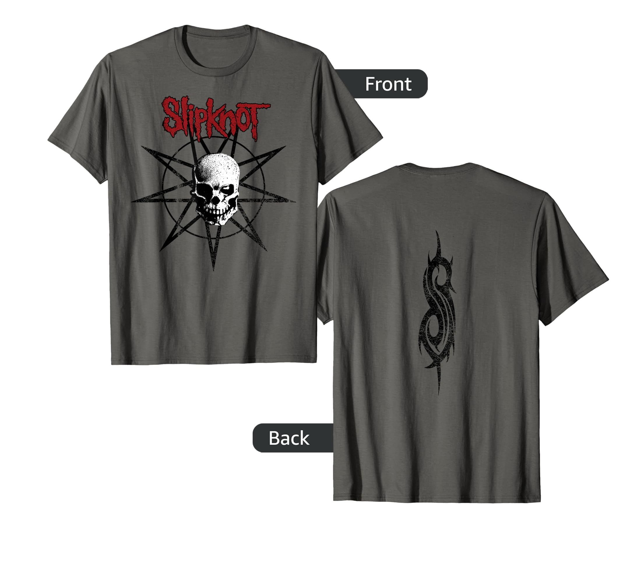 Amazon.com: Slipknot Official Skull Star T-Shirt : Clothing, Shoes ...