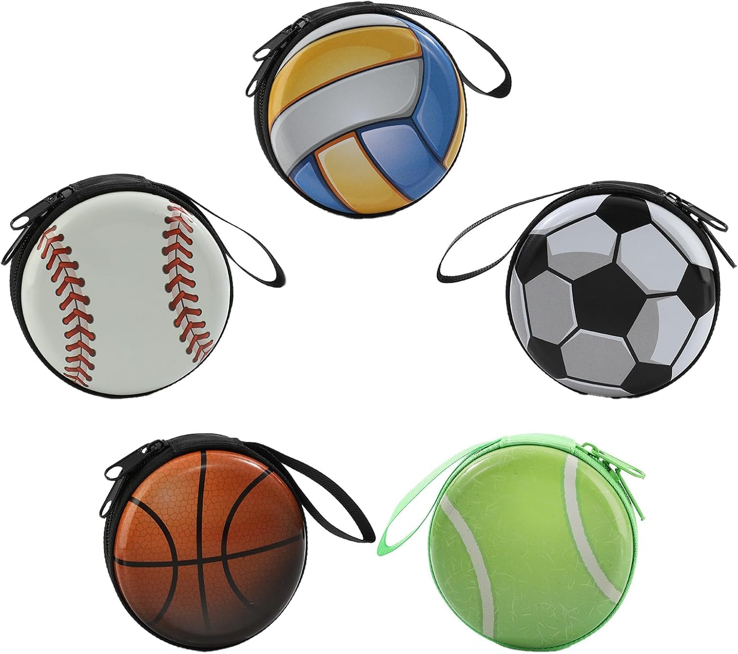 Amazon.com : LYDZTION 5Pcs Mini Ball Coin Purse Cute Makeup Bags for ...
