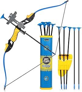 Amazon.com : Goldboy Kids Archery Bow and Arrow Toy Set, Blue ...