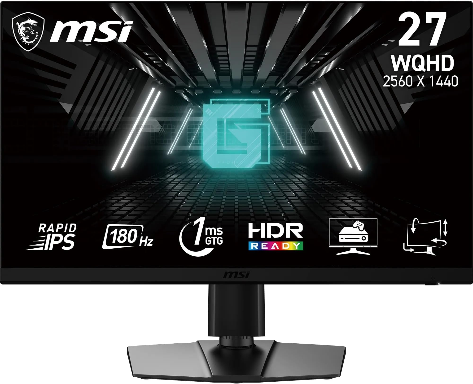 MSI G272QPF E2 27 Inch WQHD Gaming Monitor - 2560 x 1440 Rapid IPS ...