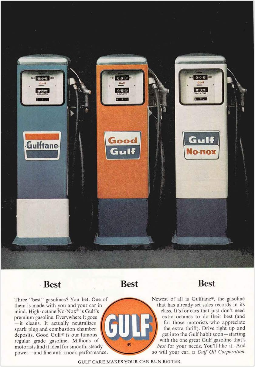 Amazon.com: RelicPaper 1963 Gulf Oil Company: Gulftane, Good Gulf, Gulf ...