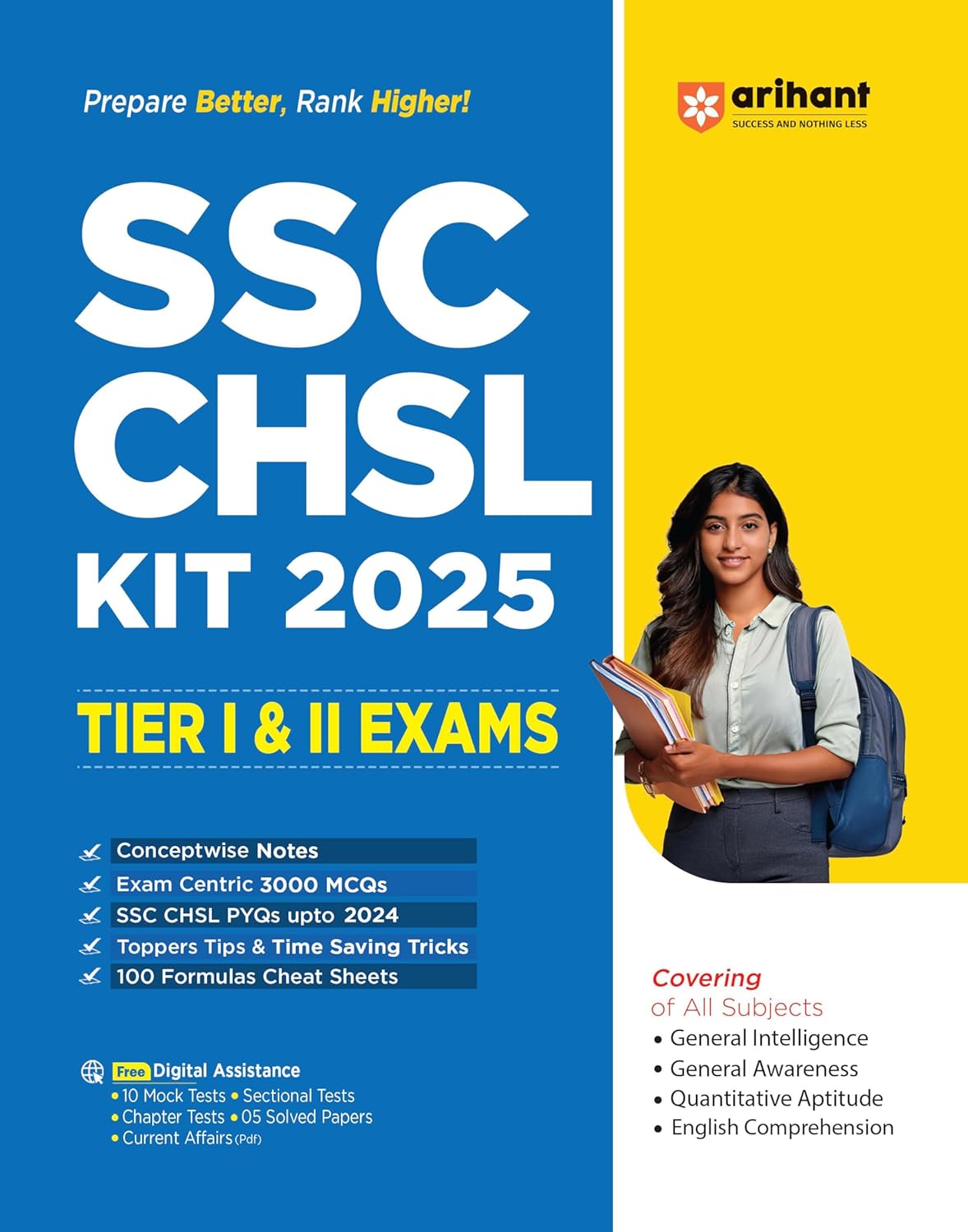 Buy Arihant SSC CHSL Kit 2025 | Tier I and II Exams | Complete Guide ...