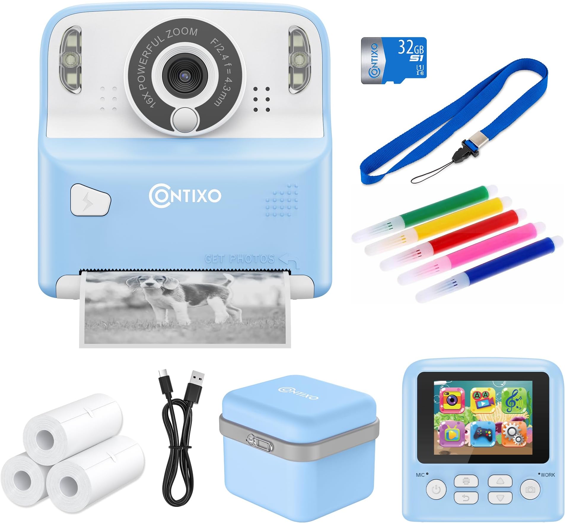 Amazon.com: Dragon Touch Instant Print Camera for Kids, Digital Camera ...