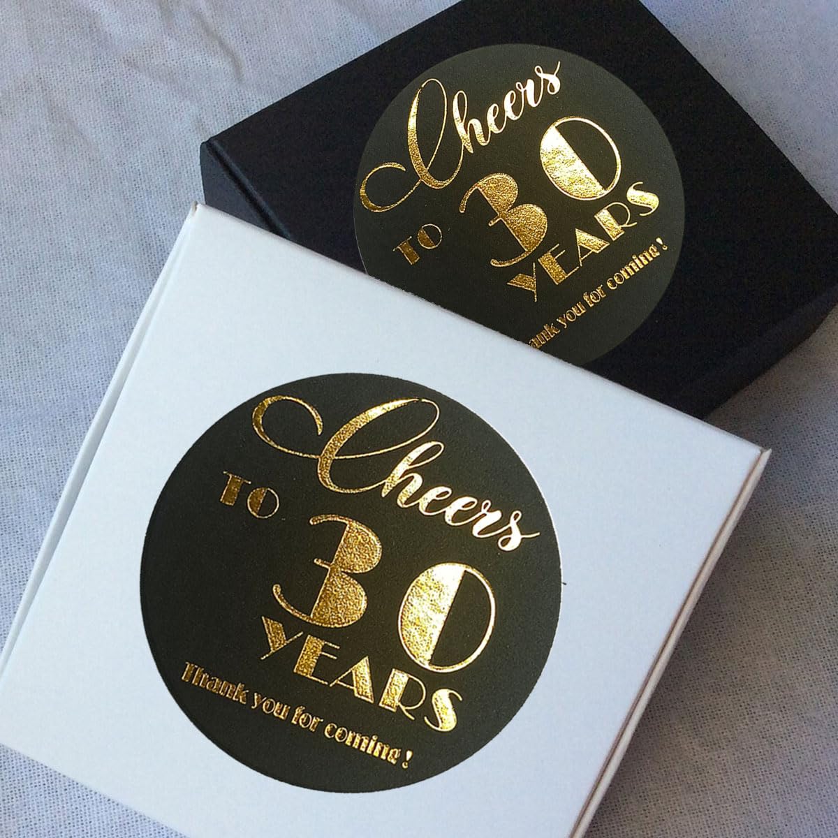 Snapklik.com : Cheers To 30 Years Stickers - 100 Pcs 1.6 Inch Round ...