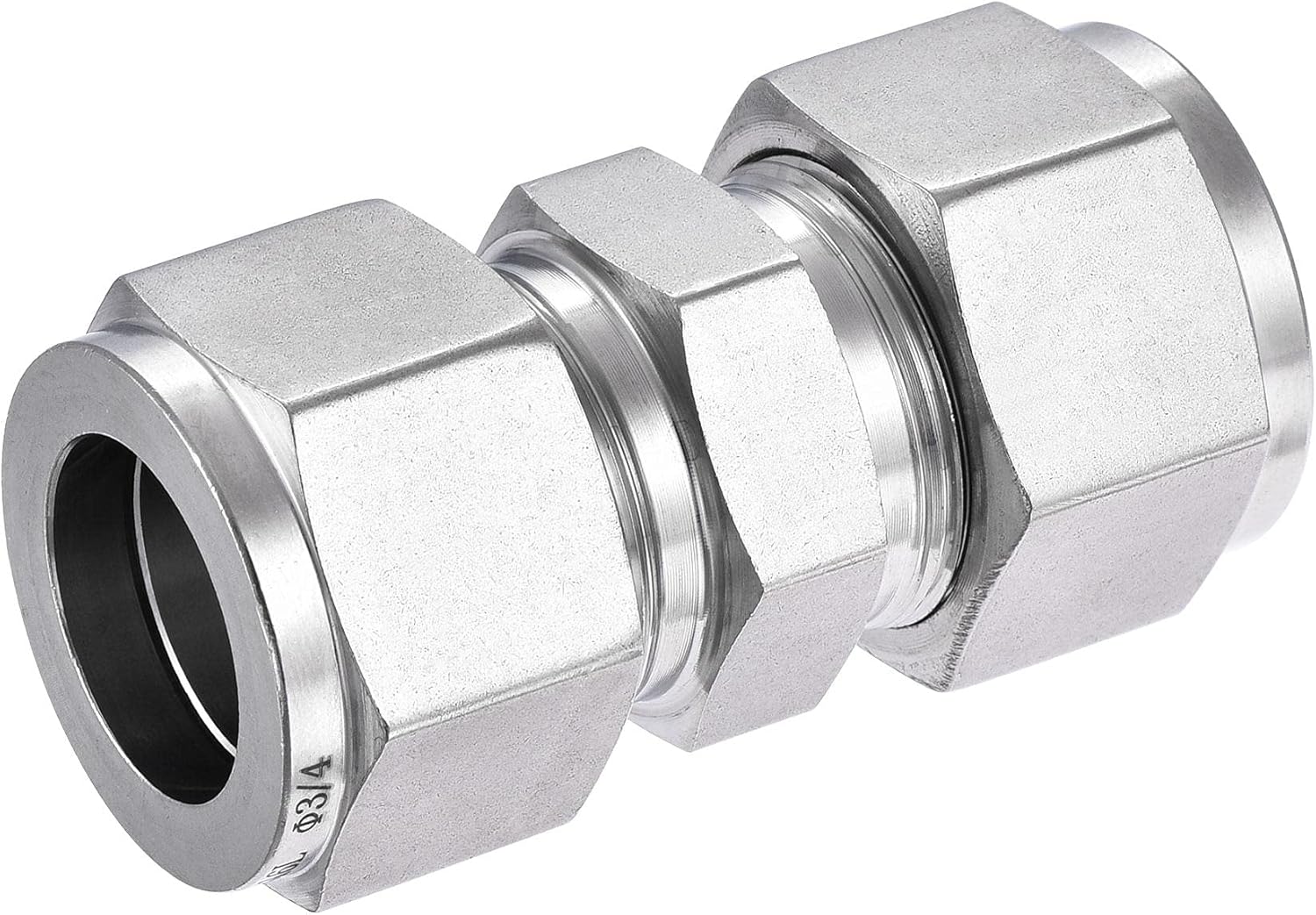 Amazon.com: uxcell Compression Tube Fitting 3/4" Tube OD x 3/4" Tube OD ...