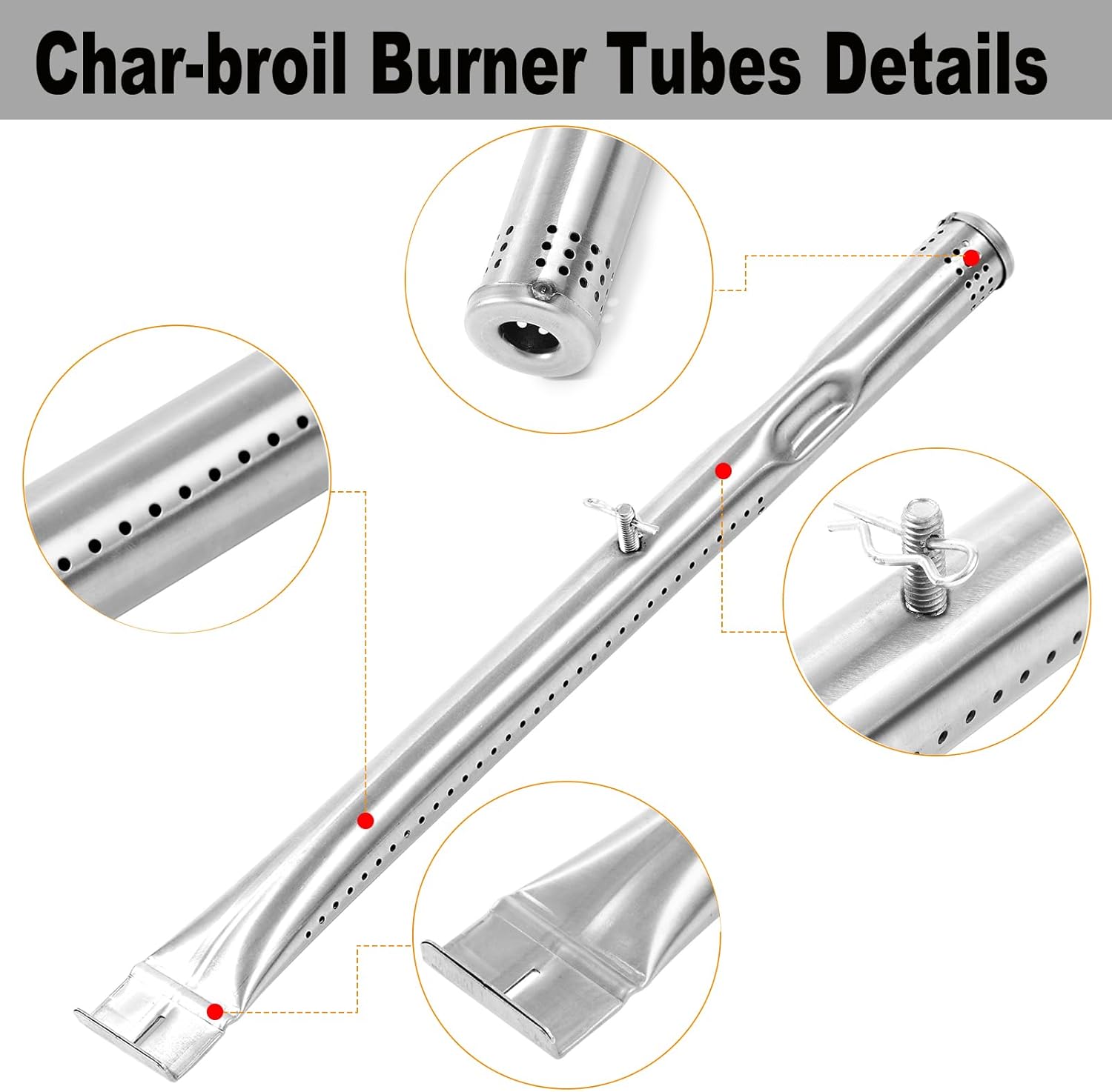 463340516 Piezas de repuesto para Charbroil Gas2Coal 3 quemadores híbridos parrilla Heat Tent ...
