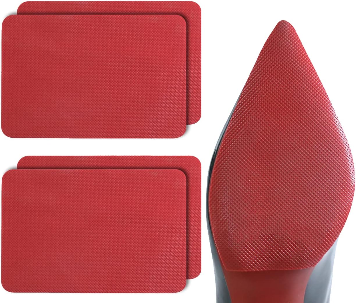 Amazon.com: Vibram Red Rubber Soles Replacement, 1mm Thin (1 Pair ...
