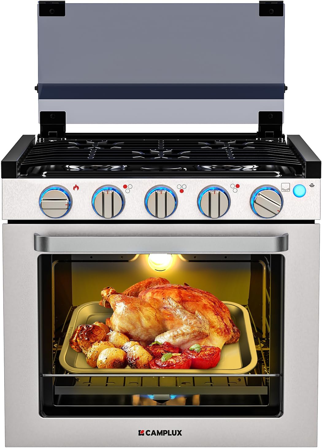 Amazon.com: Kenmore Front Control Gas Range Oven with 5 Cooktop Burners ...