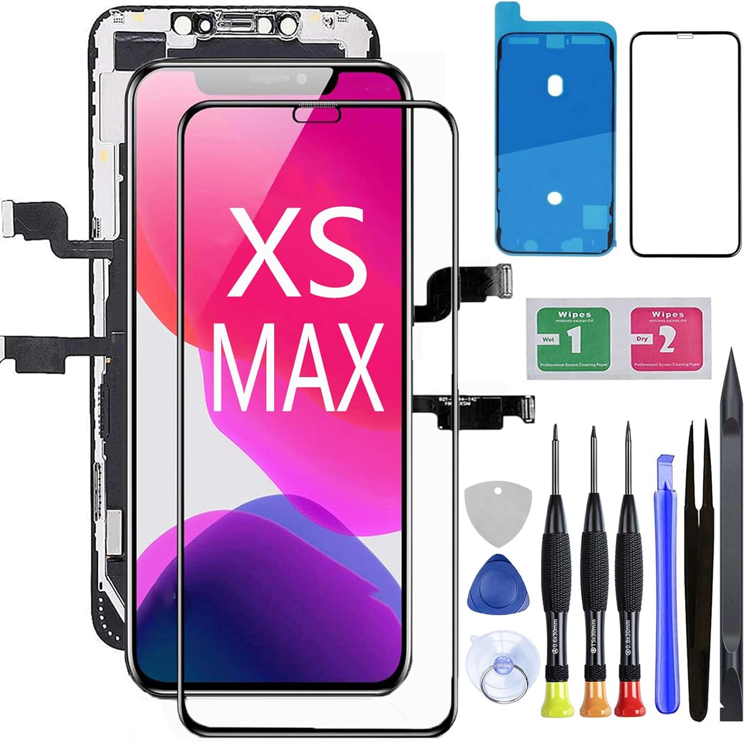 for iPhone Xs Max Screen Replacement,LCD Display 3D Touch Digitizer ...