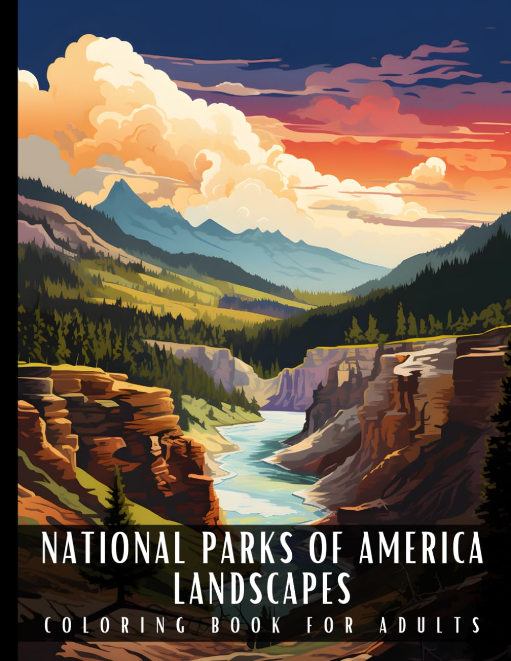Amazon.com: National Parks of America Landscapes Coloring Book for ...