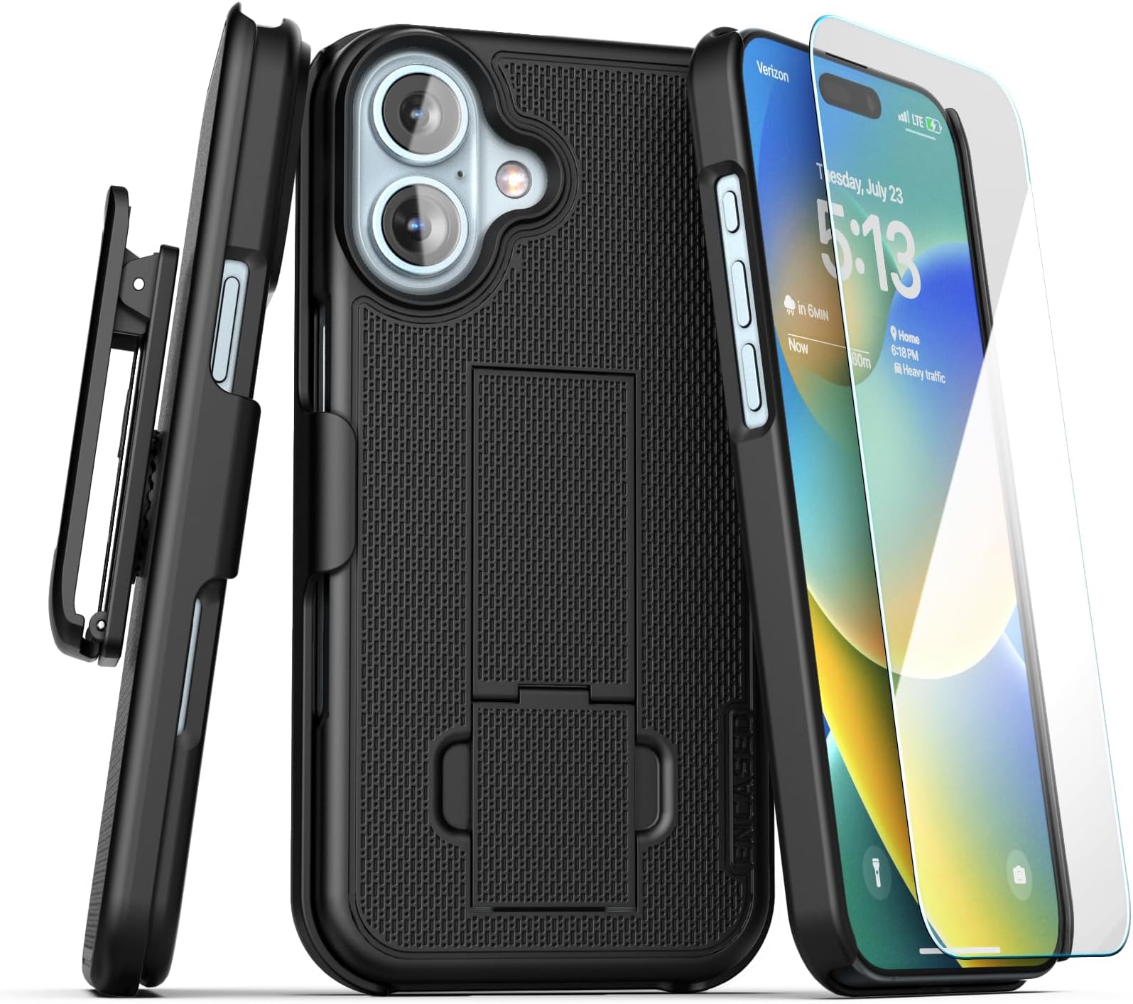 Amazon.com: ENCASED for iPhone 16 Waterproof Case with Belt Clip ...