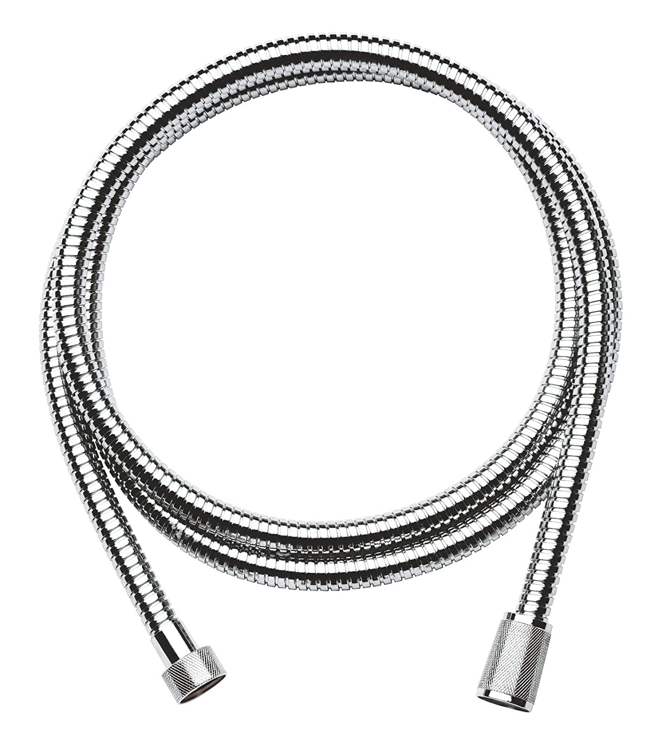 GROHE Relexaflex Long-Life Metal Shower Hose 2 metre, Chrome, 28145000 ...