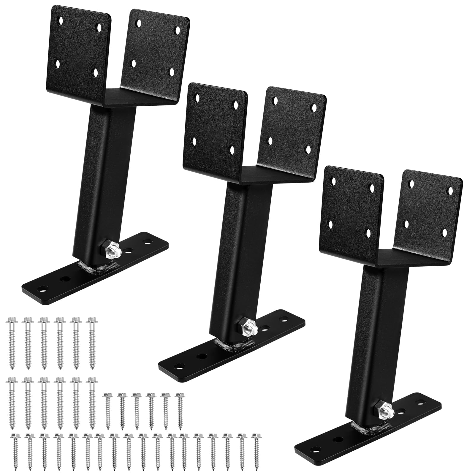 Buy 3 Pack Roof Riser Brackets Kit,Pergola Roof Riser Beam Brackets ...
