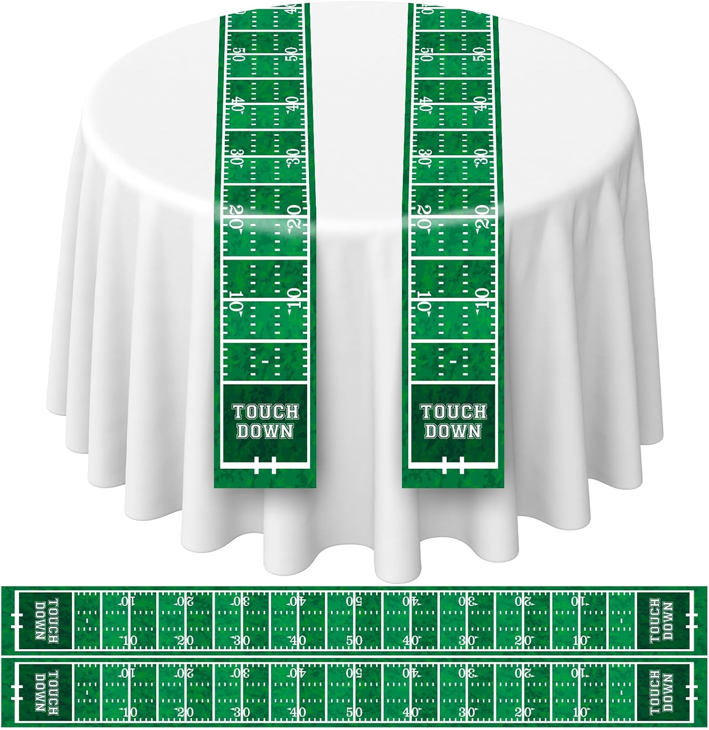 Amazon.com: Mindsoft 6 Pcs Football Party Table Runner 60 x 6 Inch ...