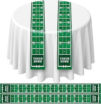 Amazon.com: Mindsoft 6 Pcs Football Party Table Runner 60 x 6 Inch ...